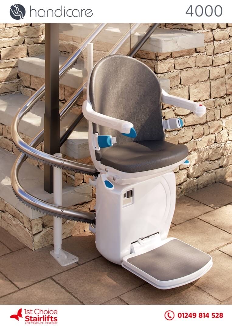 Handicare 4000 Outdoor Stairlift - 1st Choice Stairlifts